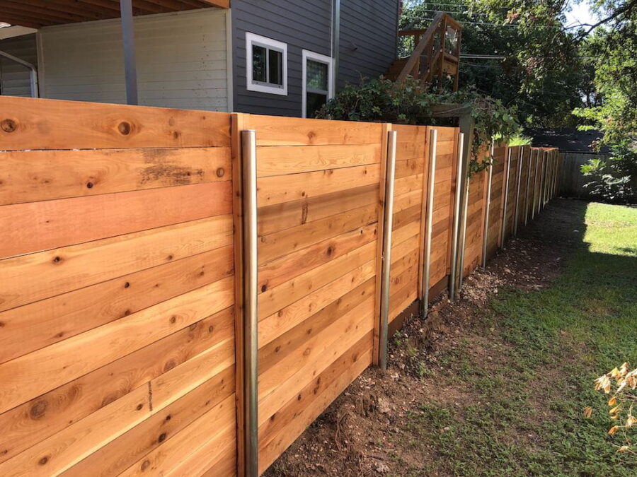 11 Stunning Horizontal Fence Ideas for Your Austin Property